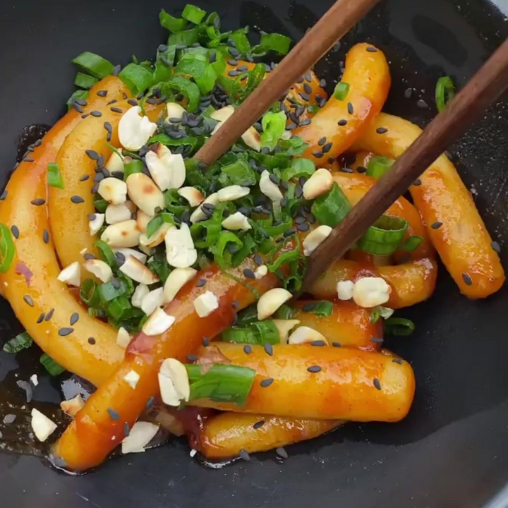 Korean Potato Noddle's (using Gusto's Hot Chilli Garlic Gravy)